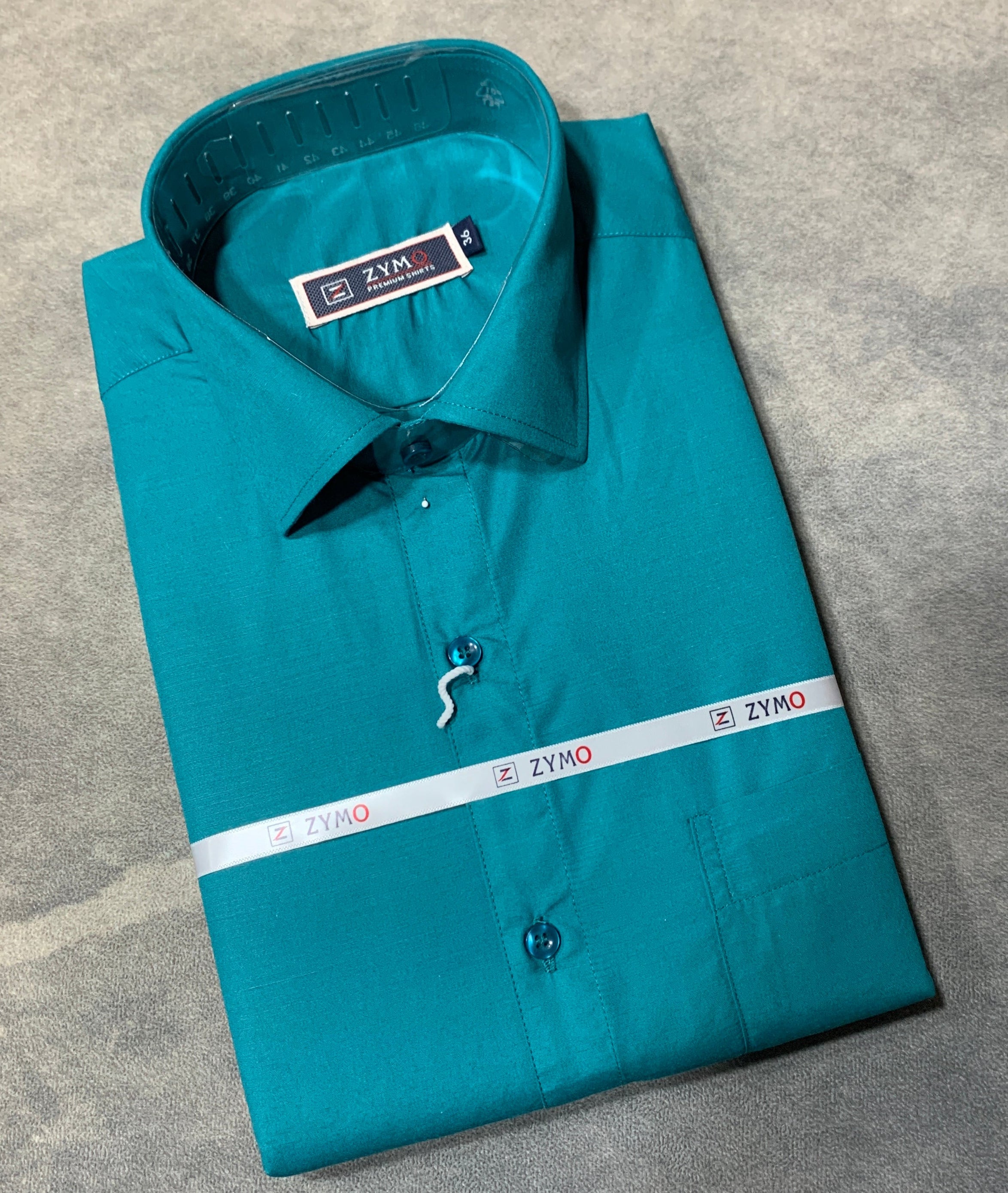 Full Sleeve Rama Green Colour Shirt – Kumaran Silk